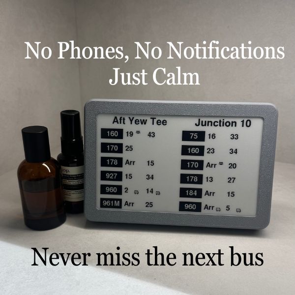 Bus Aunty – Real-Time Bus Arrival Display for Singapore Homes