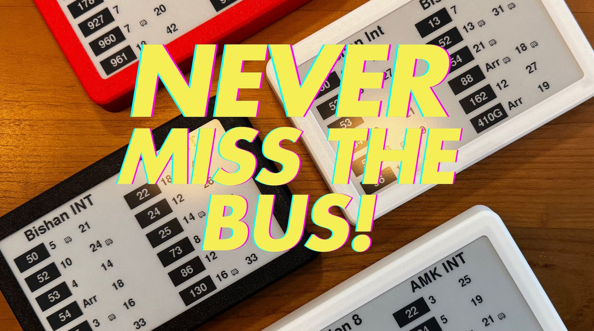 Bus Aunty – Real-Time Bus Arrival Display for Singapore Homes